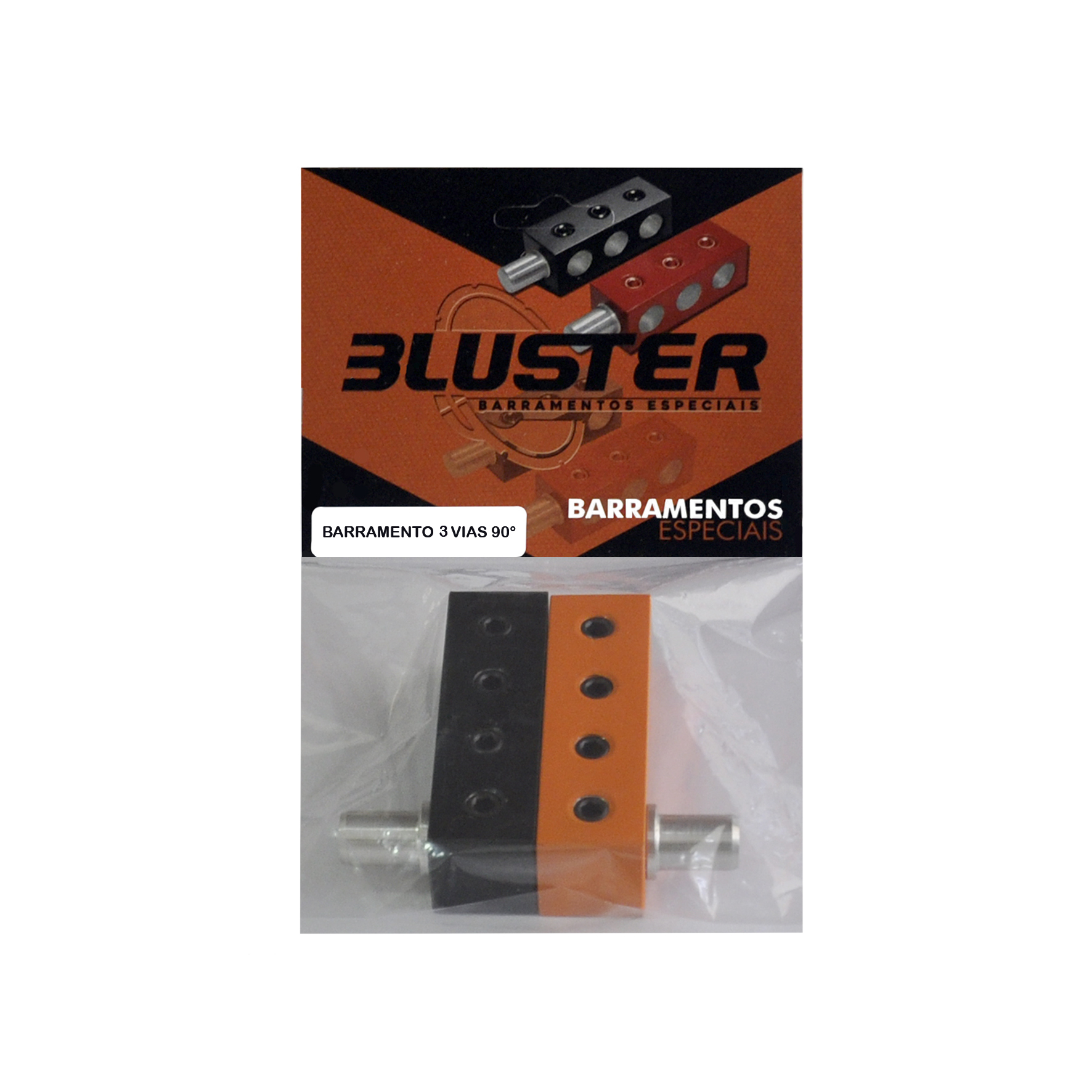 Barramento Adaptador 3 Vias 90º | Bluster Alto Falantes