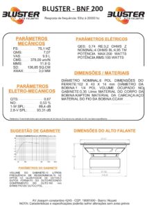 Projetos Bluster | Bluster Alto Falantes